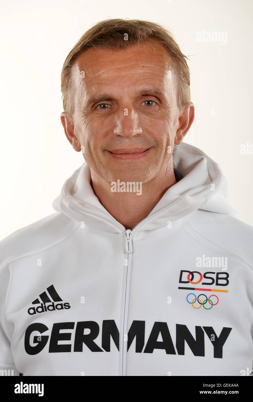 Hannover, Germany. 26th July, 2016. Ronald Weigel poses at a photocall ...