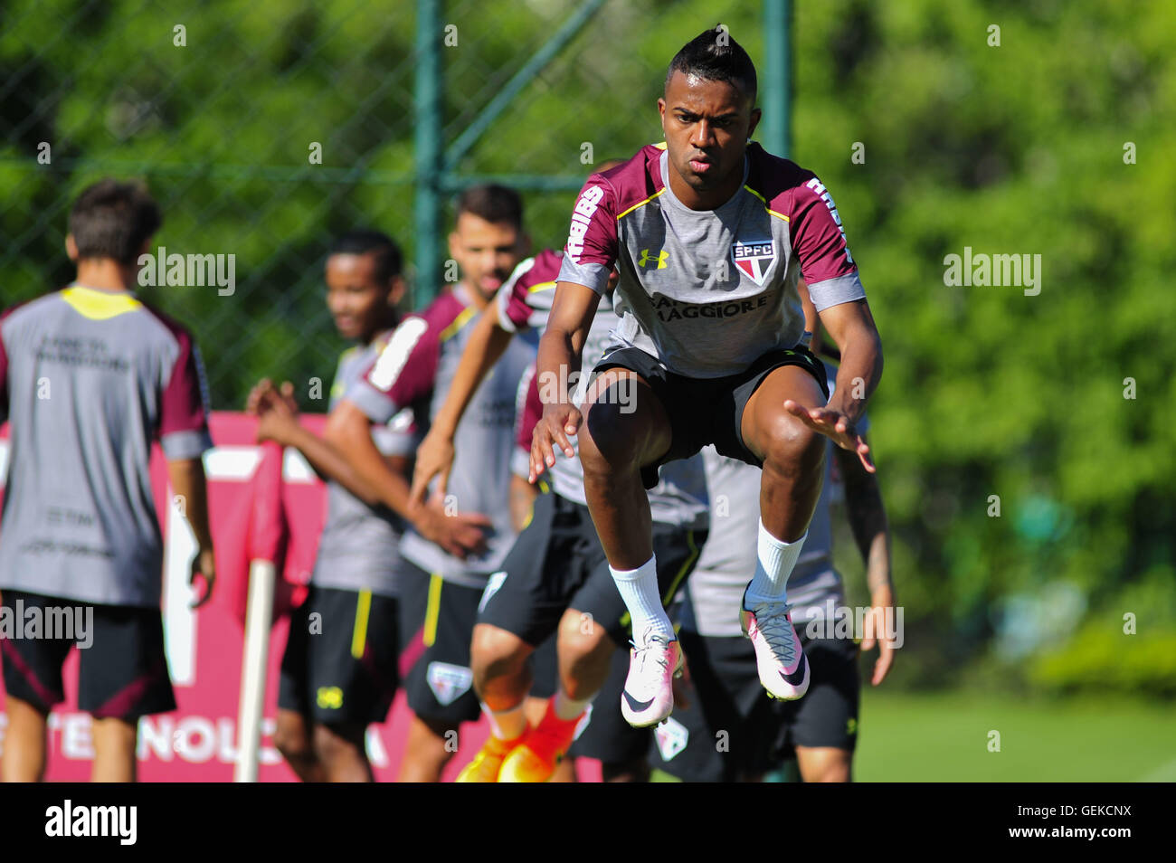 Kelvin during training the S?o Paulo Football Club, held at CCT Barra Funda, in the West Zone of ...