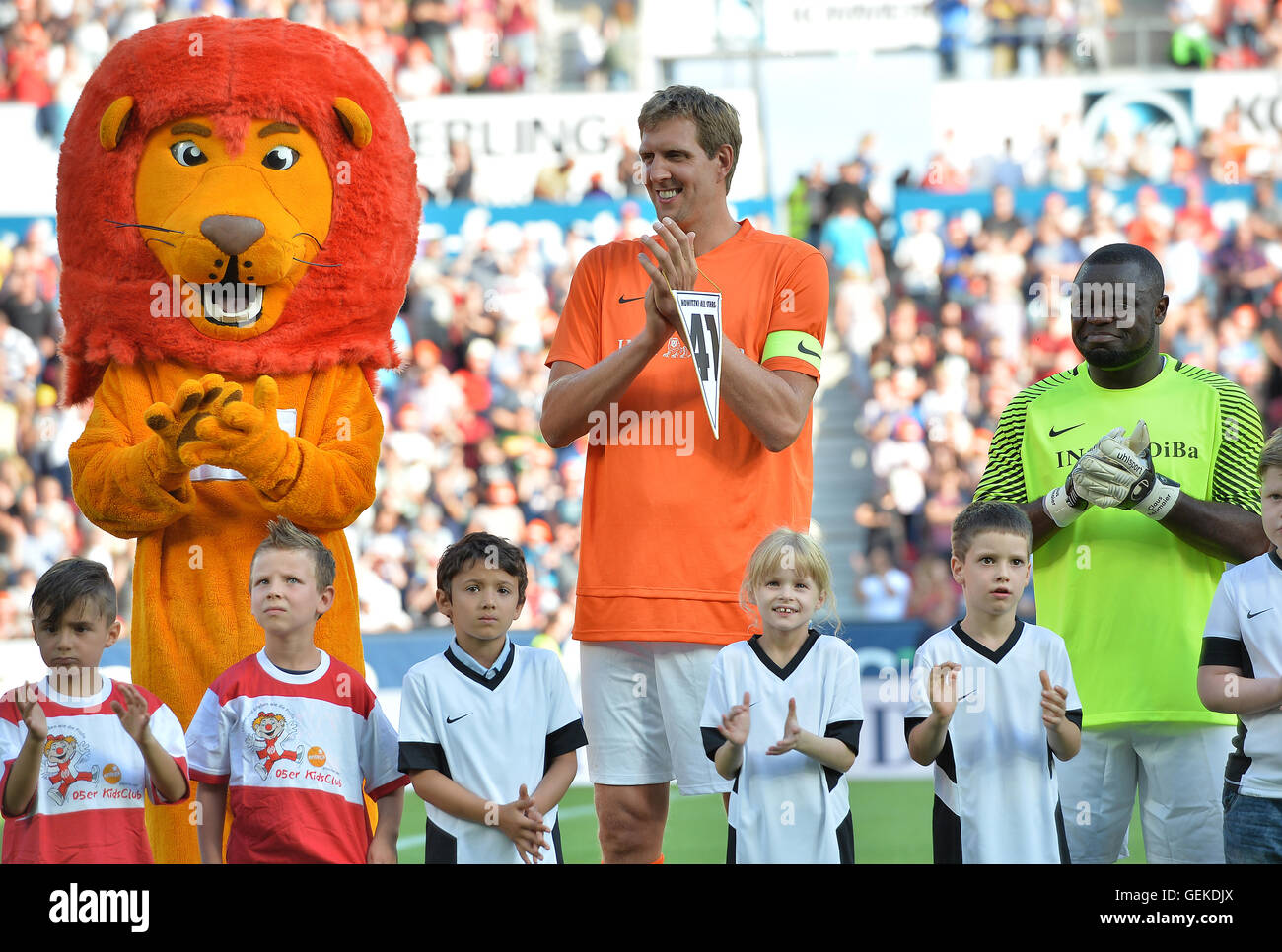 Dirk nowitzki during charity soccer hi-res stock photography and images ...