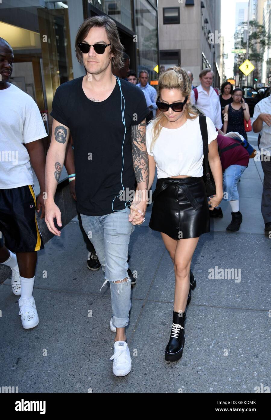 New York, NY, USA. 27th July, 2016. Christopher French, Ashley Tisdale ...