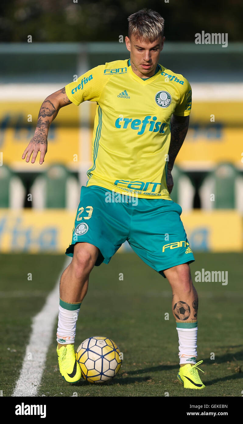 The player R?ger Guedes, from SE Palmeiras, during training, the ...