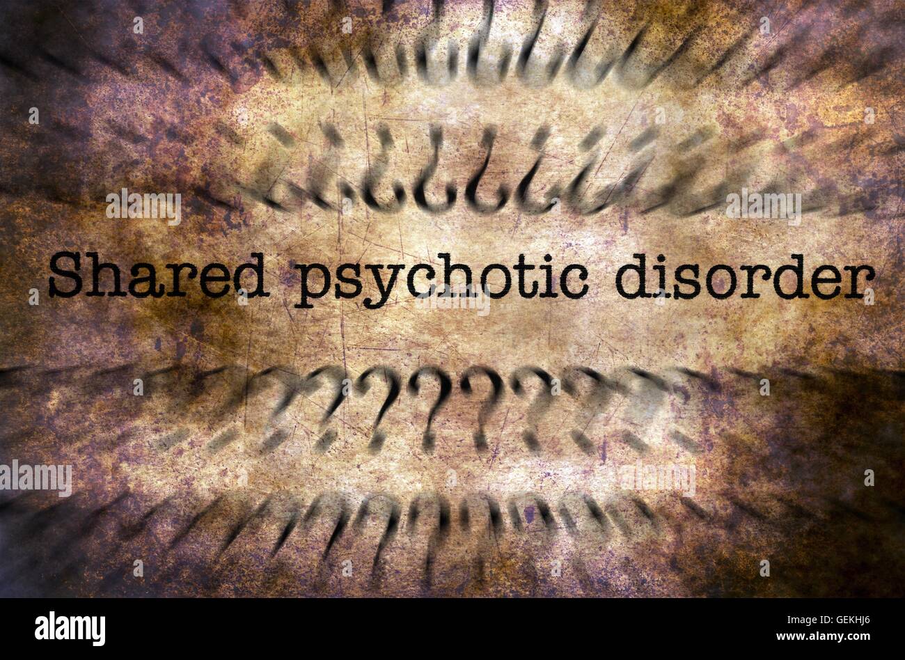 Psychotic disorder grunge concept Stock Photo - Alamy