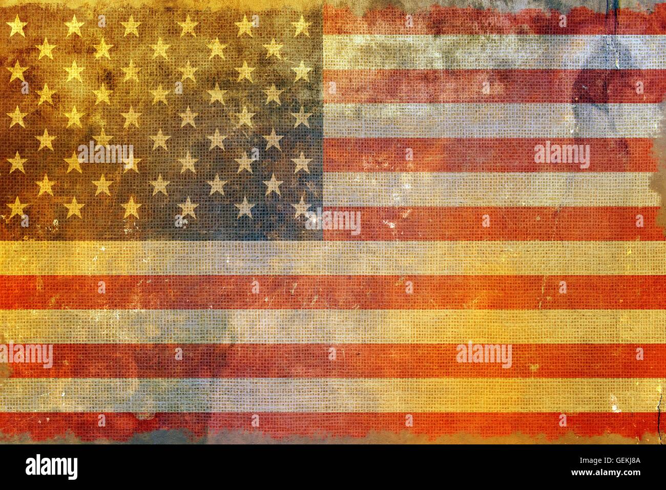 Grungy American Flag Background. United States Flag Grungy Style ...