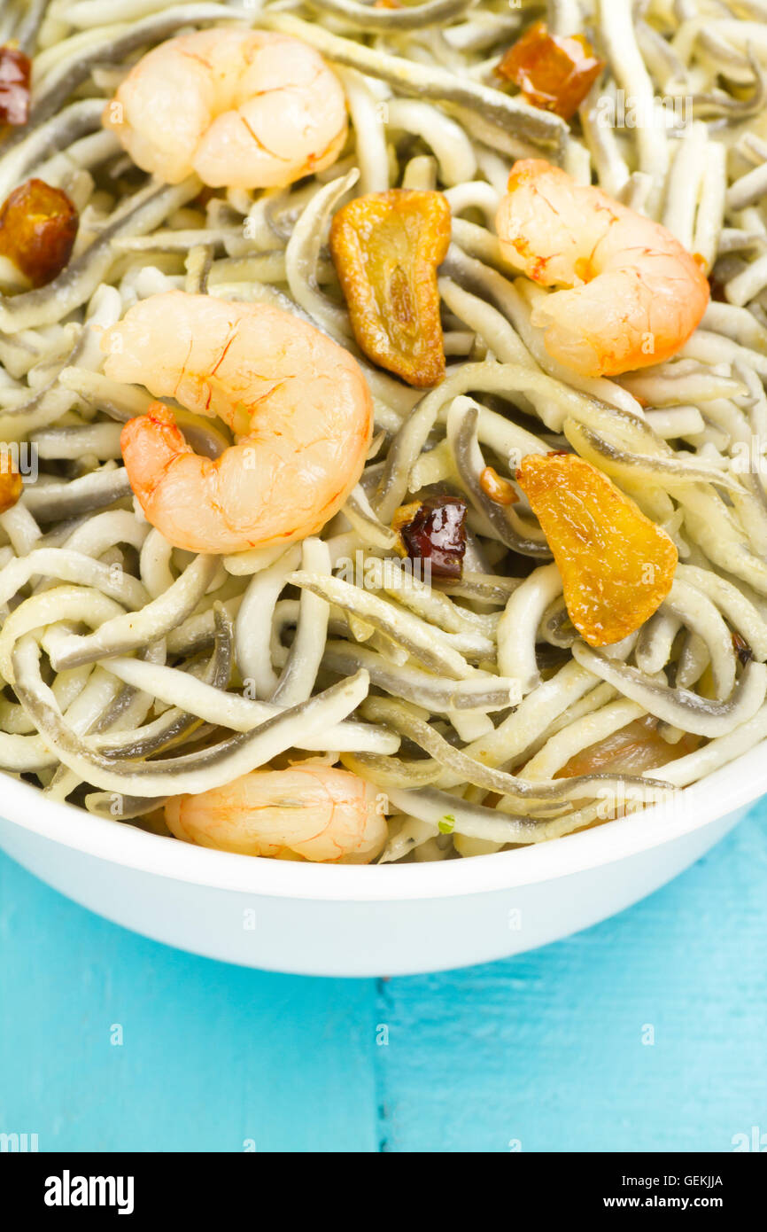 Surimi elvers garlic pepper on hi-res stock photography and images - Alamy