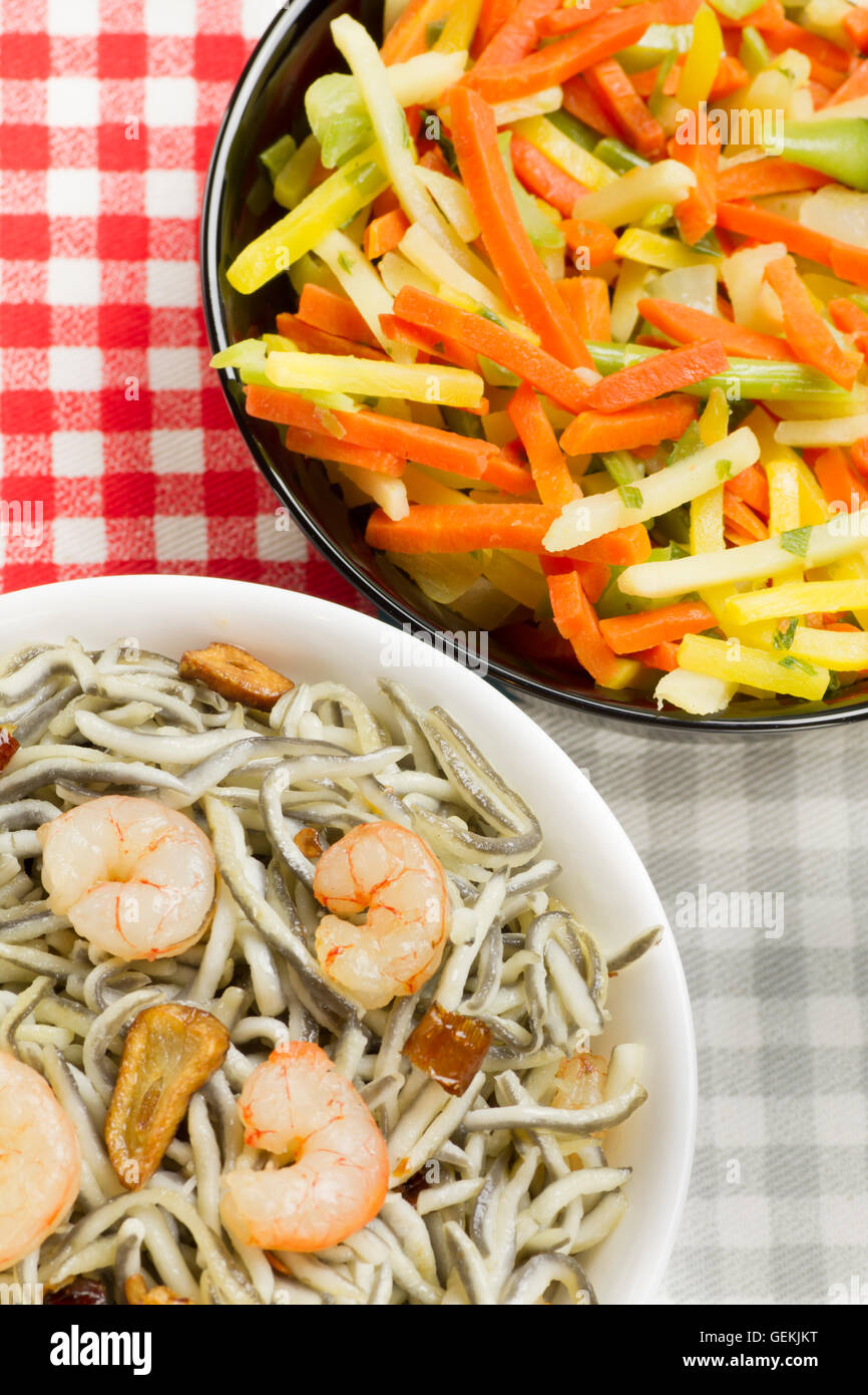 Surimi elvers garlic pepper on hi-res stock photography and images - Alamy