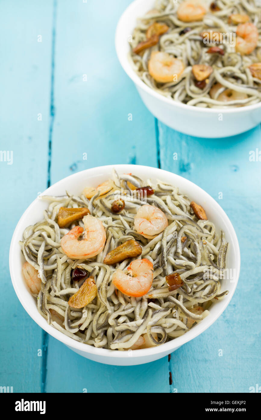 Surimi elvers garlic pepper on hi-res stock photography and images - Alamy