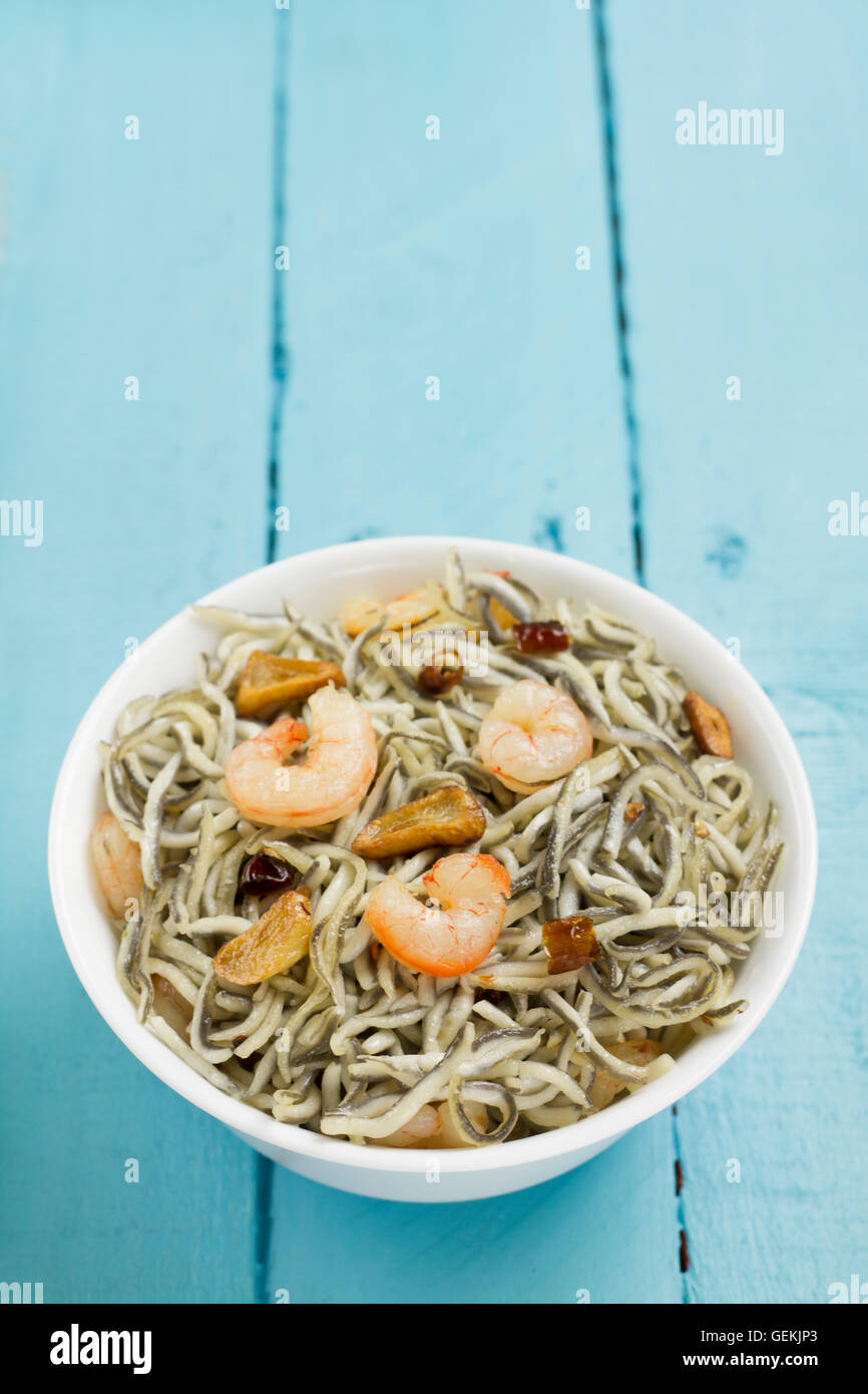 Surimi elvers garlic pepper on hi-res stock photography and images - Alamy