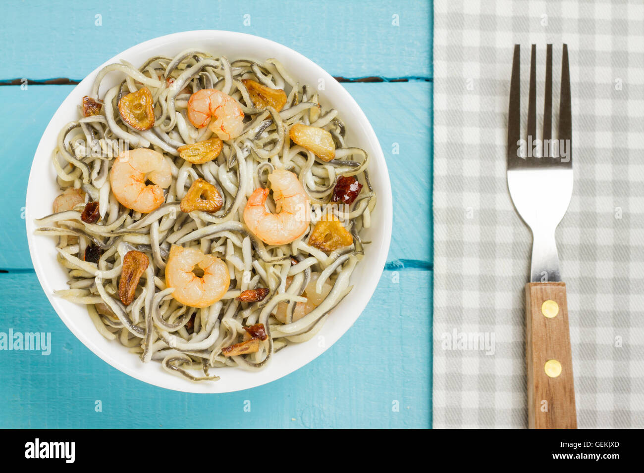 Surimi elvers garlic pepper on hi-res stock photography and images - Alamy