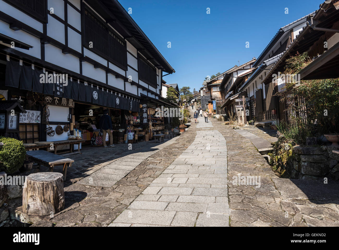 Magome-juku, Nakatsugawa City, Gifu Prefecture, Japan Stock Photo - Alamy