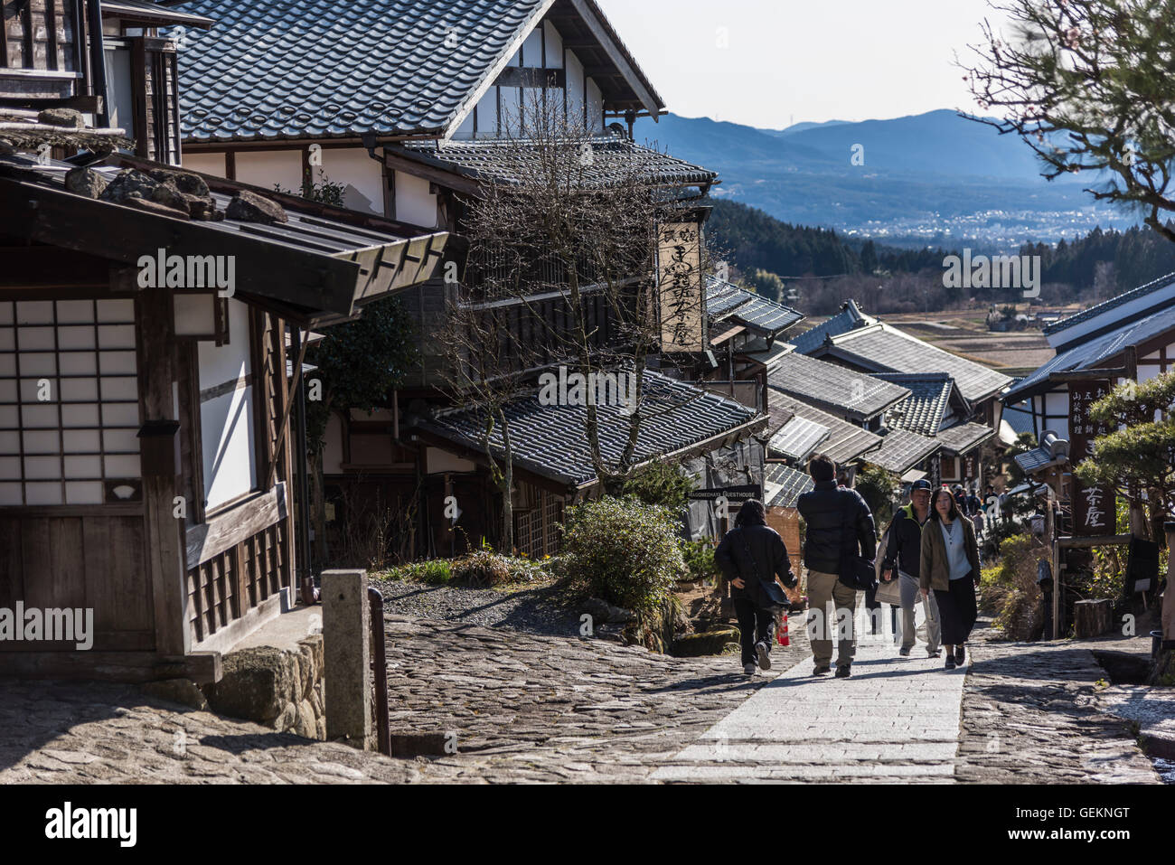 Magome-juku, Nakatsugawa City, Gifu Prefecture, Japan Stock Photo - Alamy