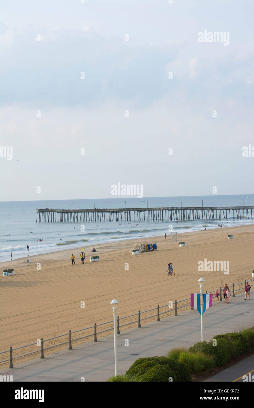 Virginia beach view Stock Photo - Alamy