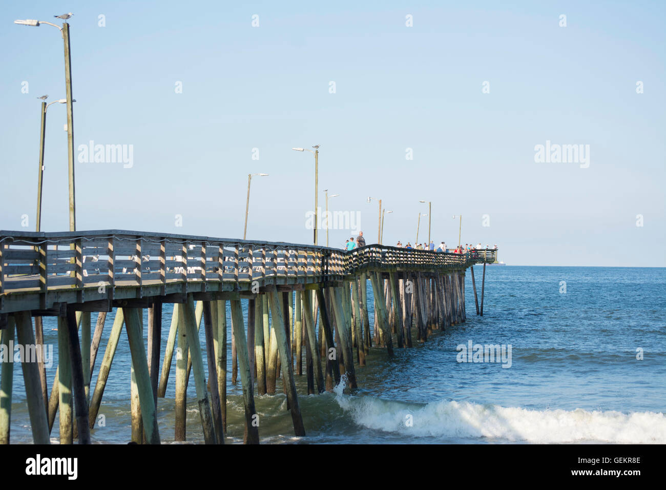 beach pier,piers,Virginia beach,bridge Stock Photo - Alamy