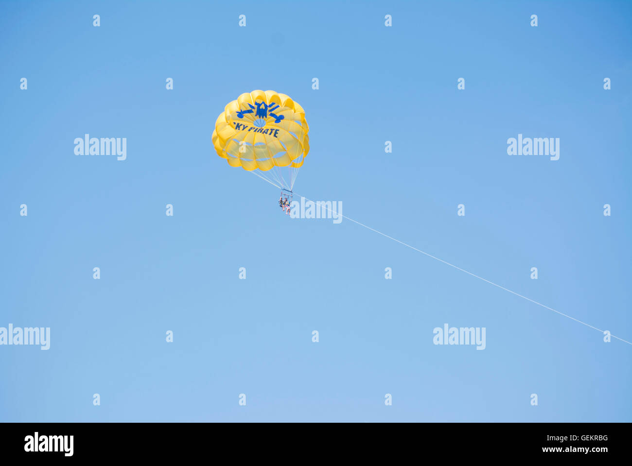 parasailing in the blue sky Stock Photo - Alamy