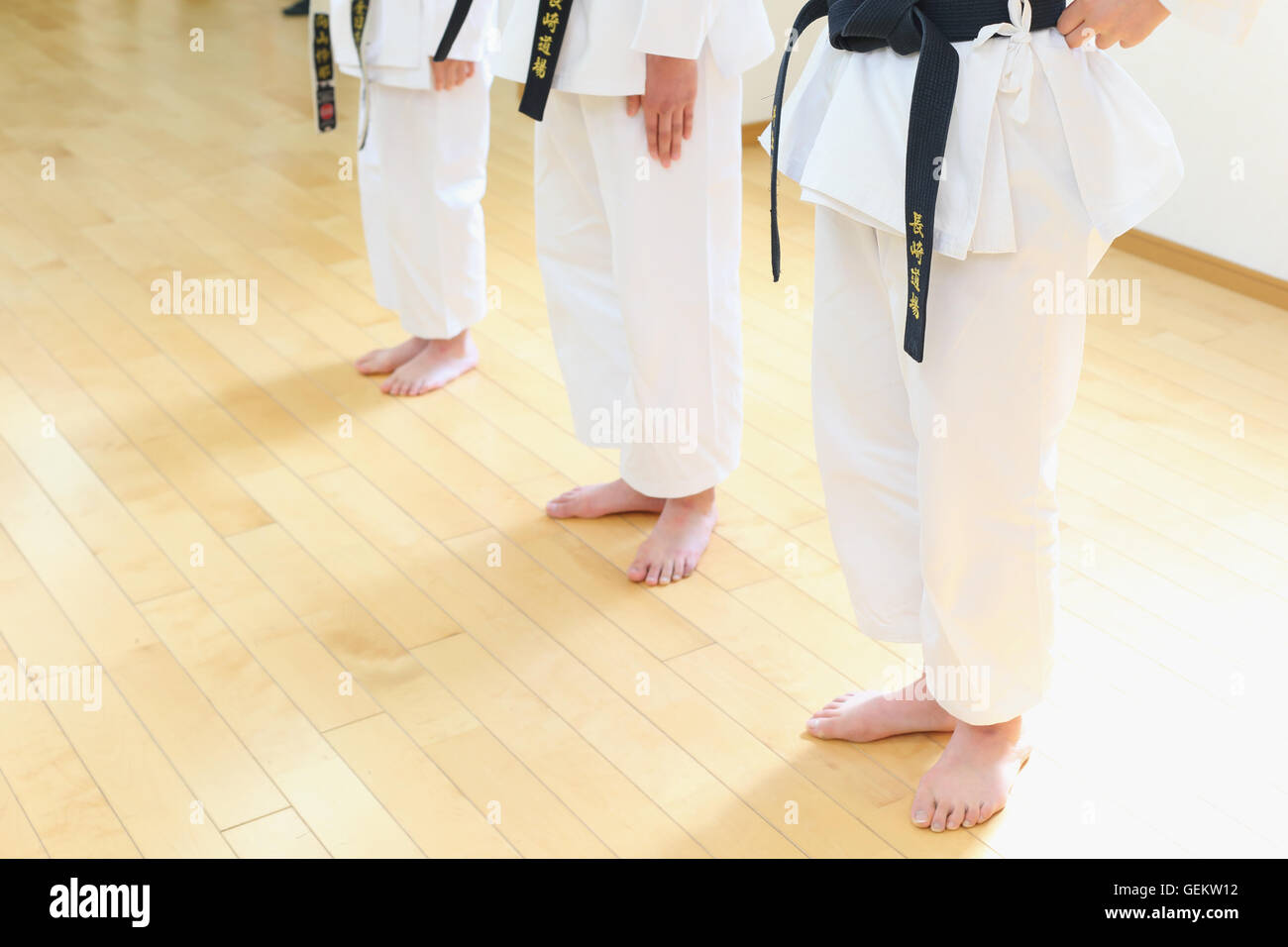 Japanese kids karate class Stock Photo - Alamy