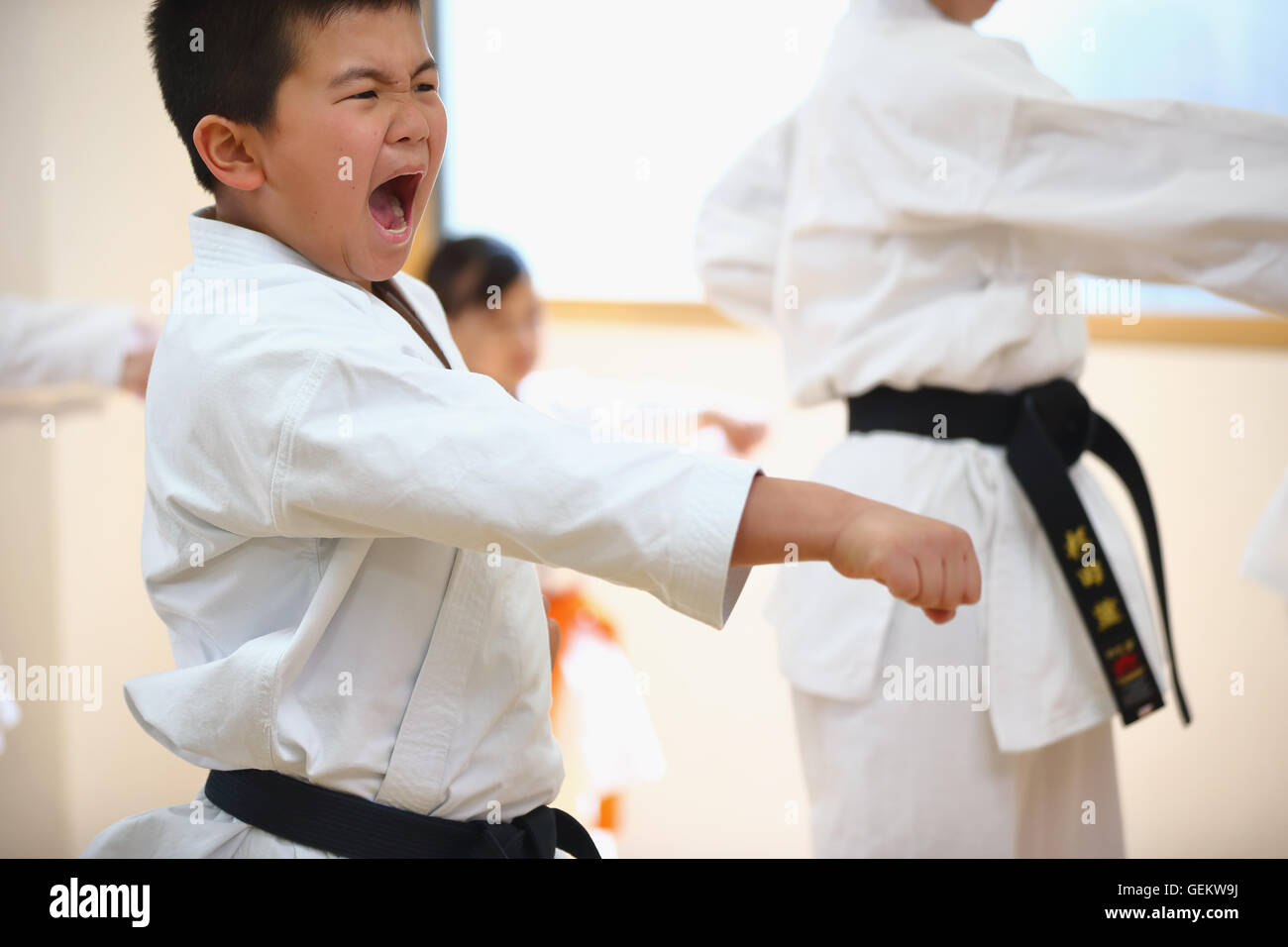 Japanese kids karate class hi-res stock photography and images - Alamy