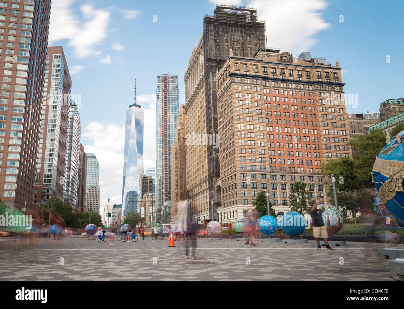 World trade center wide shot hi-res stock photography and images - Alamy