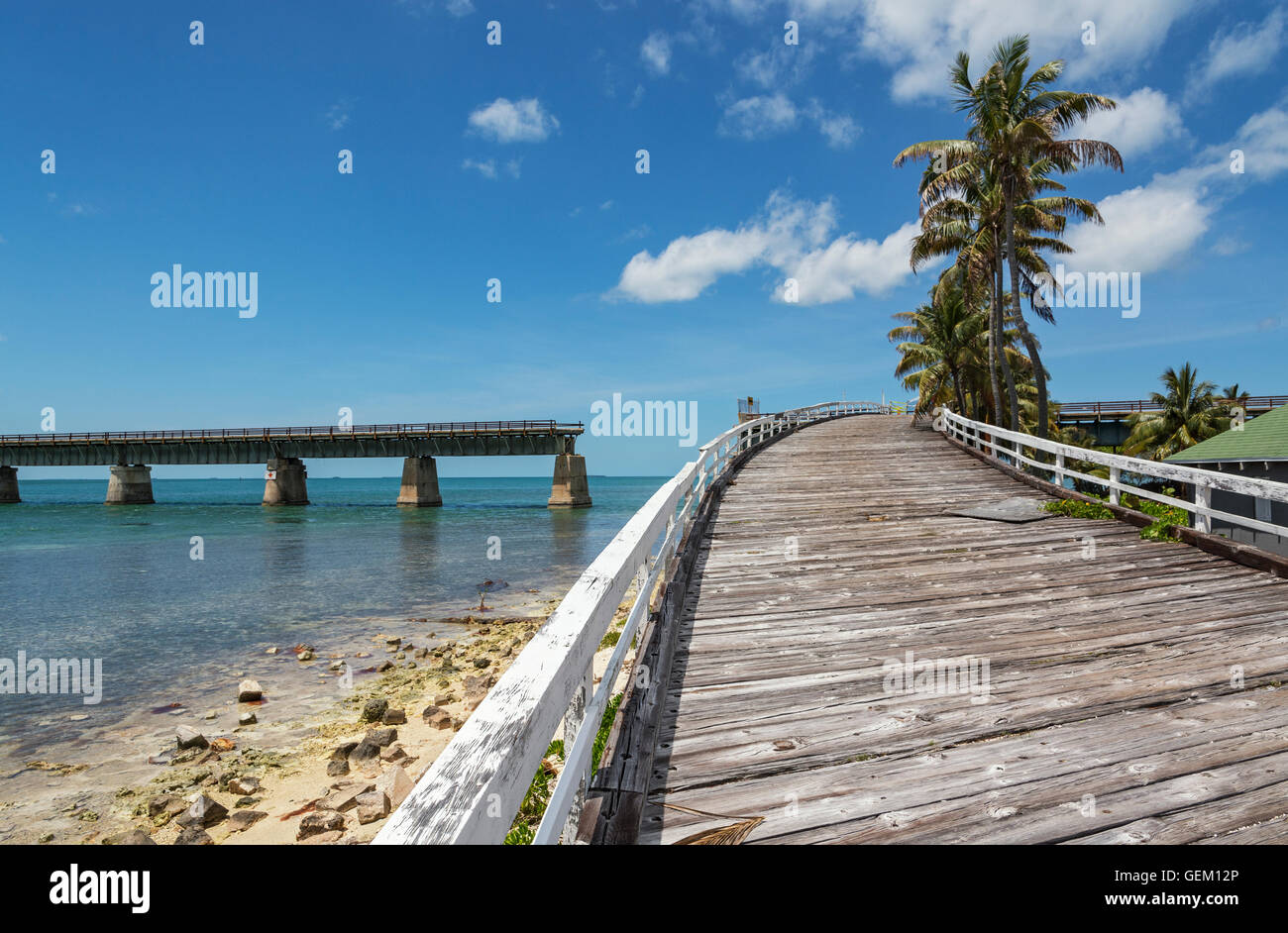 Florida, Pigeon Key Historic District, Old Seven Mile Bridge, abandoned ... Florida, Pigeon Key Historic District, Old Seven Mile Bridge, abandoned ...