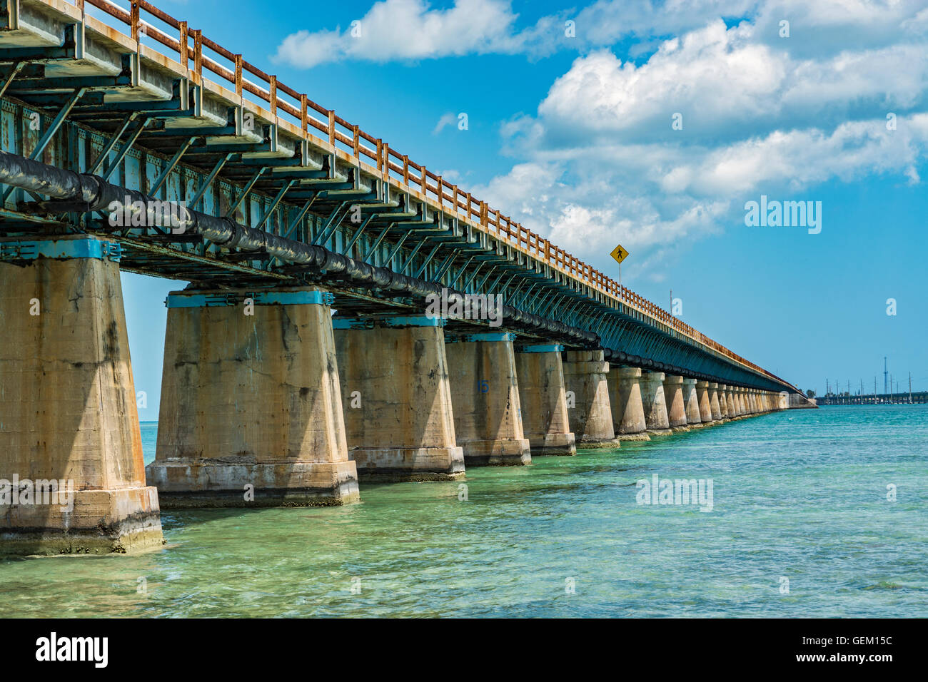 Florida, Pigeon Key Historic District, Old Seven Mile Bridge Stock ... Florida, Pigeon Key Historic District, Old Seven Mile Bridge Stock ...