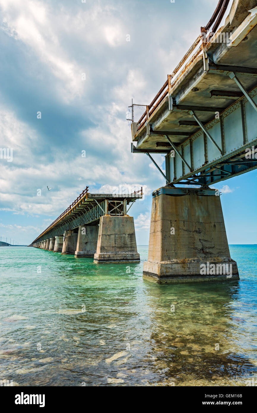 Florida, Pigeon Key Historic District, Old Seven Mile Bridge Stock ... Florida, Pigeon Key Historic District, Old Seven Mile Bridge Stock ...