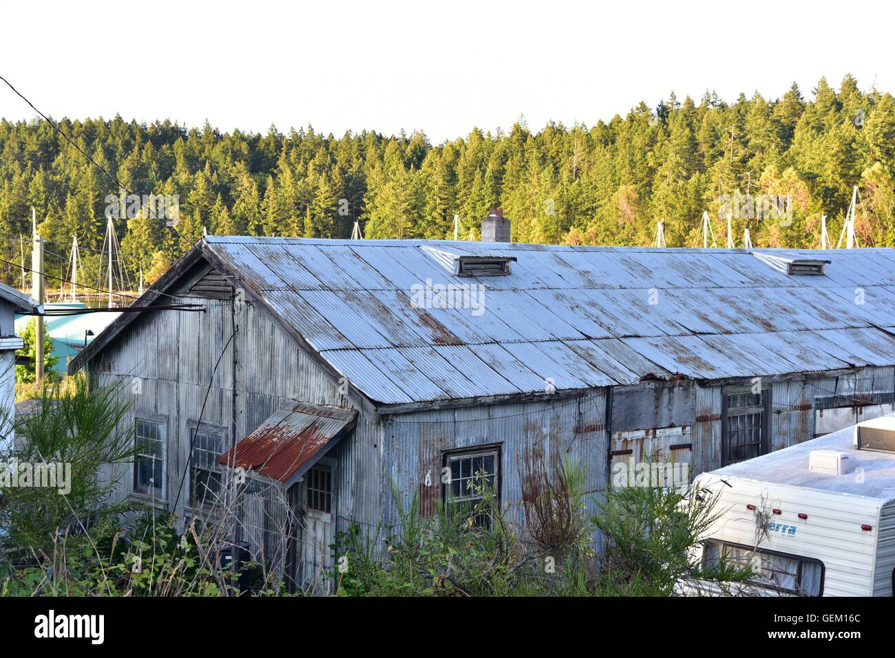 Fishing village harbor warehouse hi-res stock photography and images ...