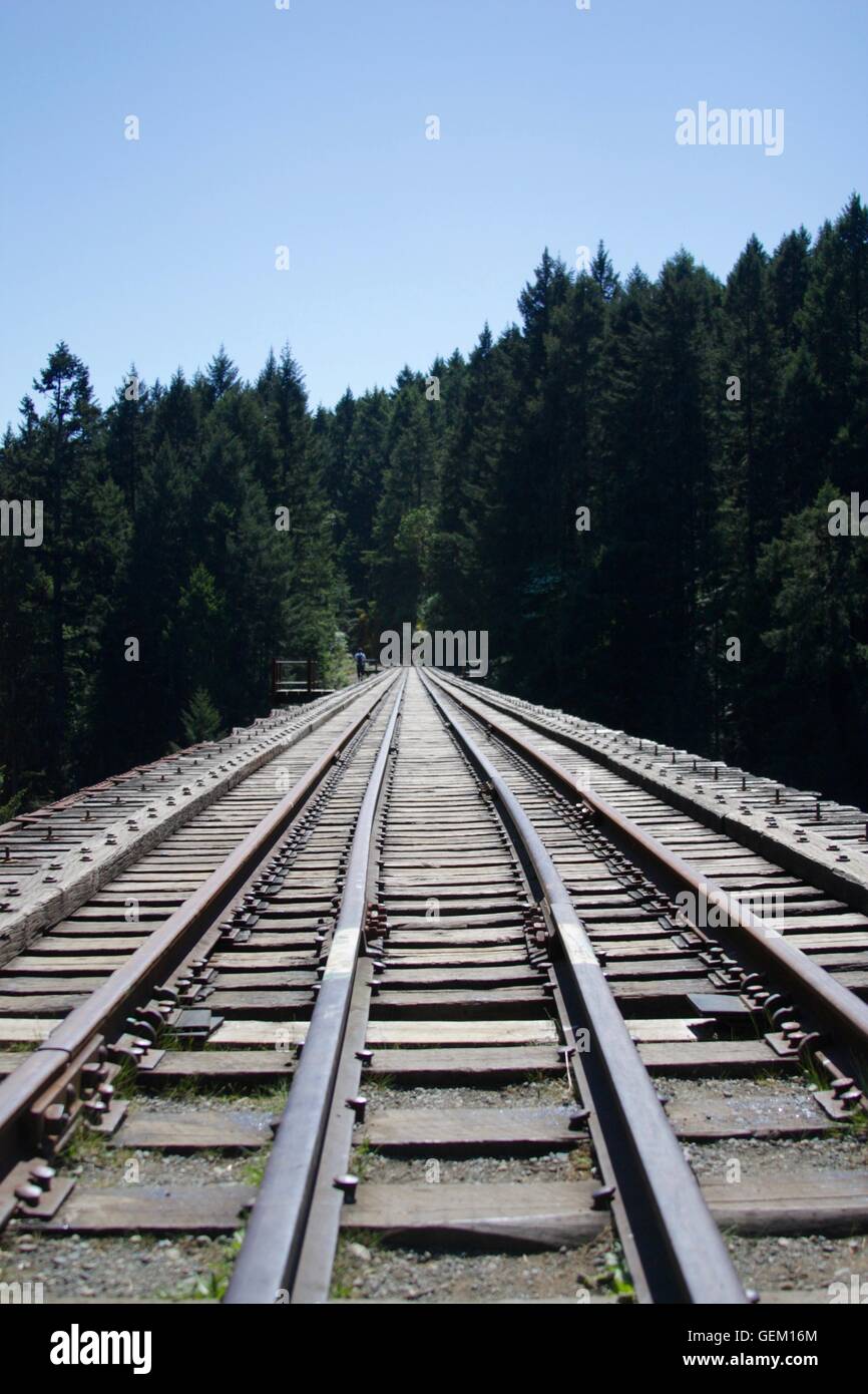 Old train trestle bridge hi-res stock photography and images - Alamy