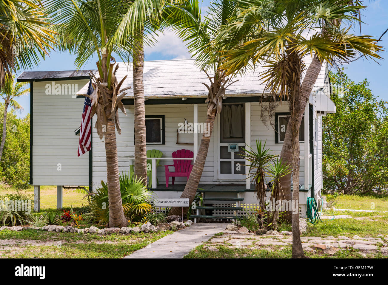 Florida, Pigeon Key Historic District, Honeymoon Cottage circa 1952 ...