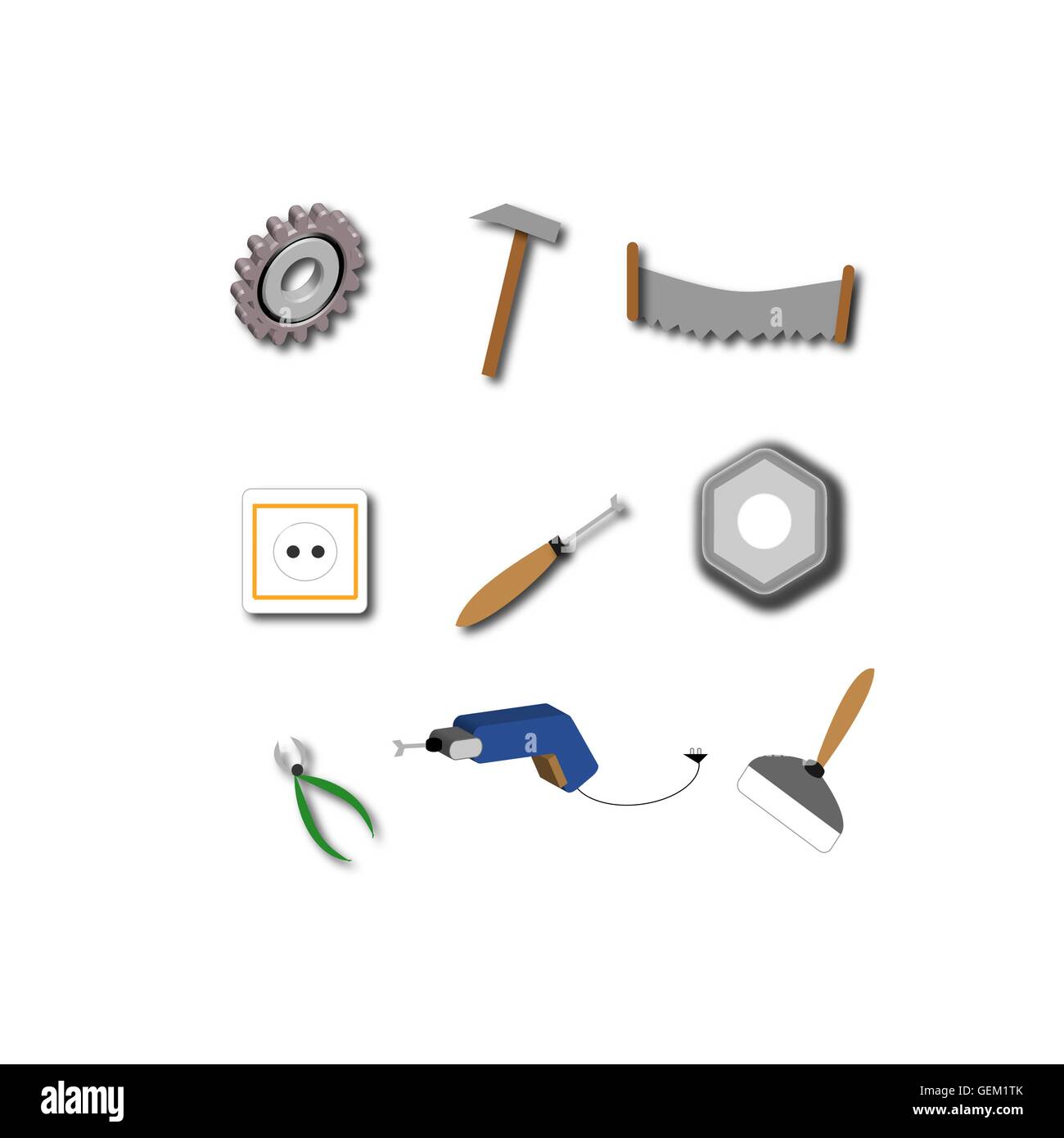 Kit Tool Stock Vector Images - Alamy