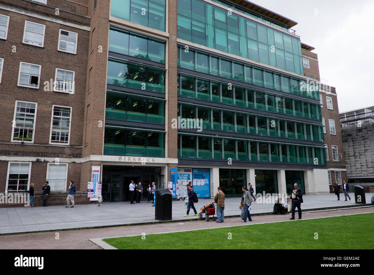 Exterior of Birbeck University of London England Stock Photo - Alamy