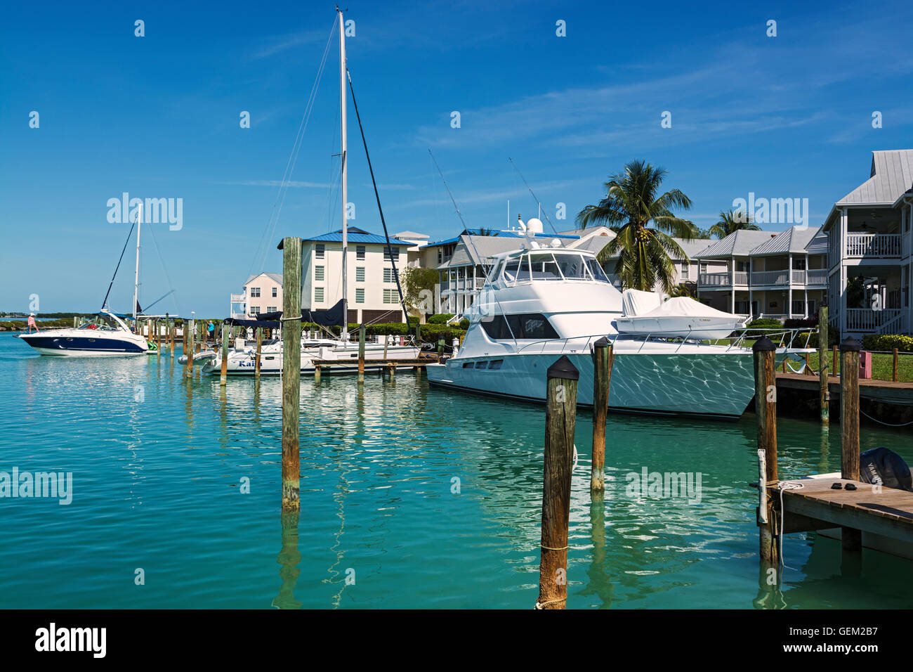 Florida Keys, Duck Key, marina Stock Photo - Alamy