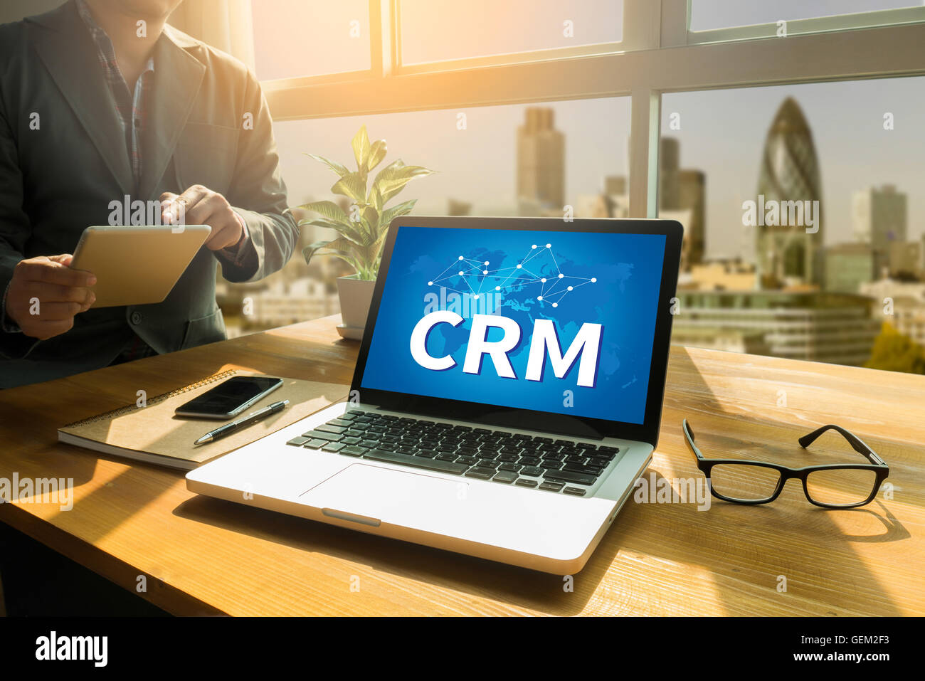 Business Customer CRM Management Analysis Service Concept Thoughtful ...