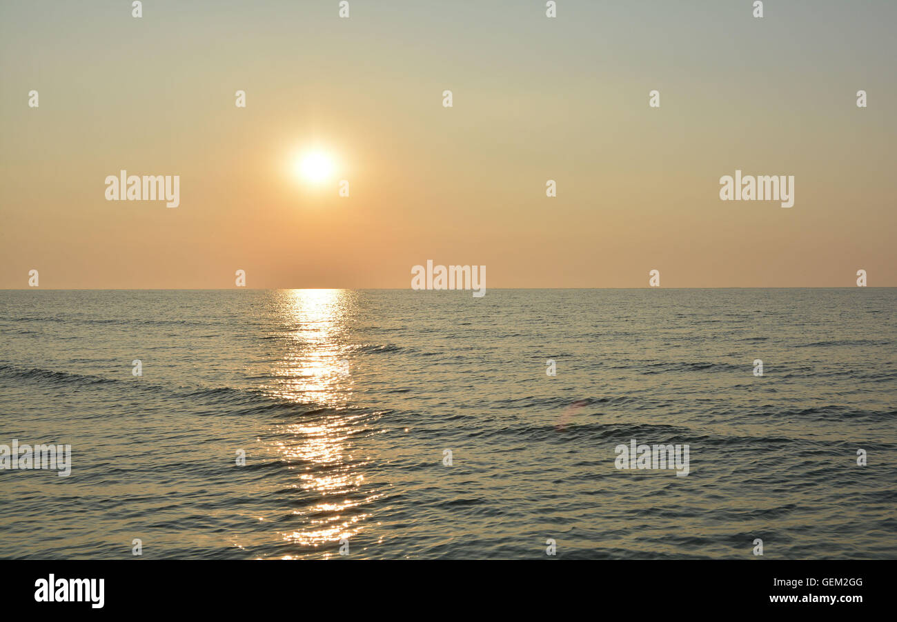 Sky and ocean in the morning Stock Photo - Alamy
