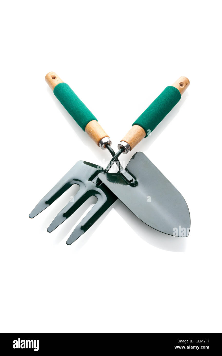 gardening tool isolated on white background Stock Photo - Alamy
