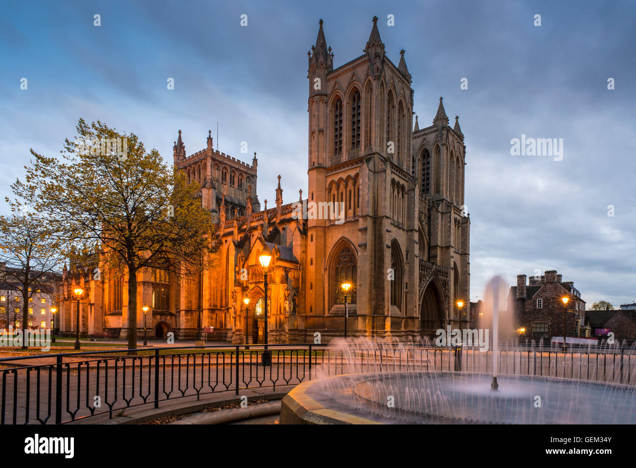 Bristol Cathedral on College Green, Bristol, UK Stock Photo - Alamy