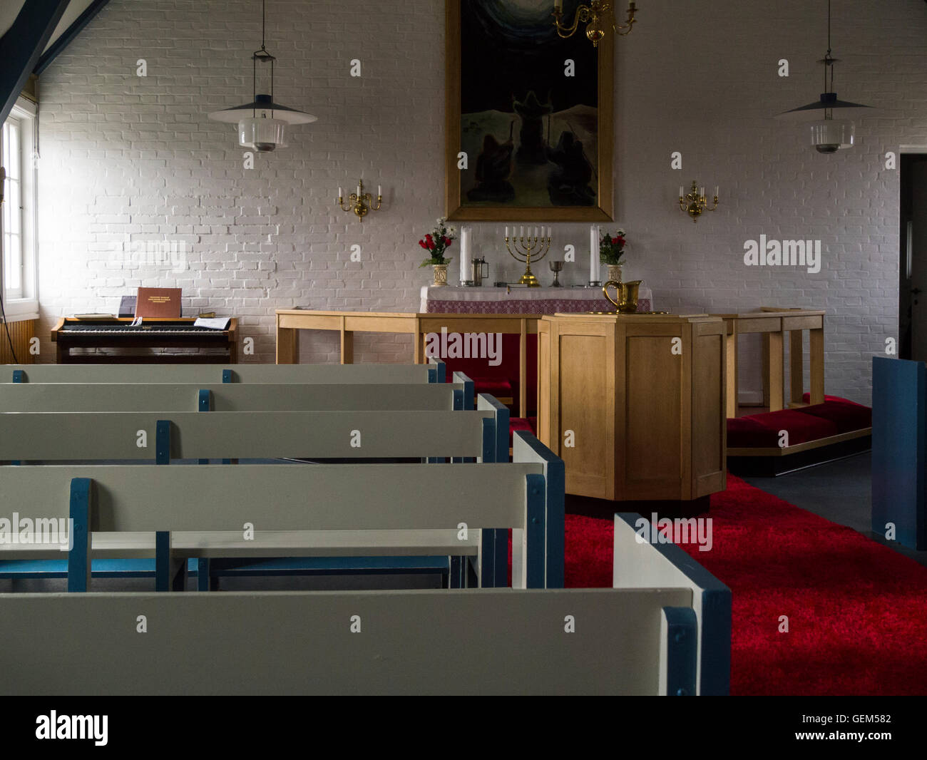 Simple interior church itilleq hi-res stock photography and images - Alamy