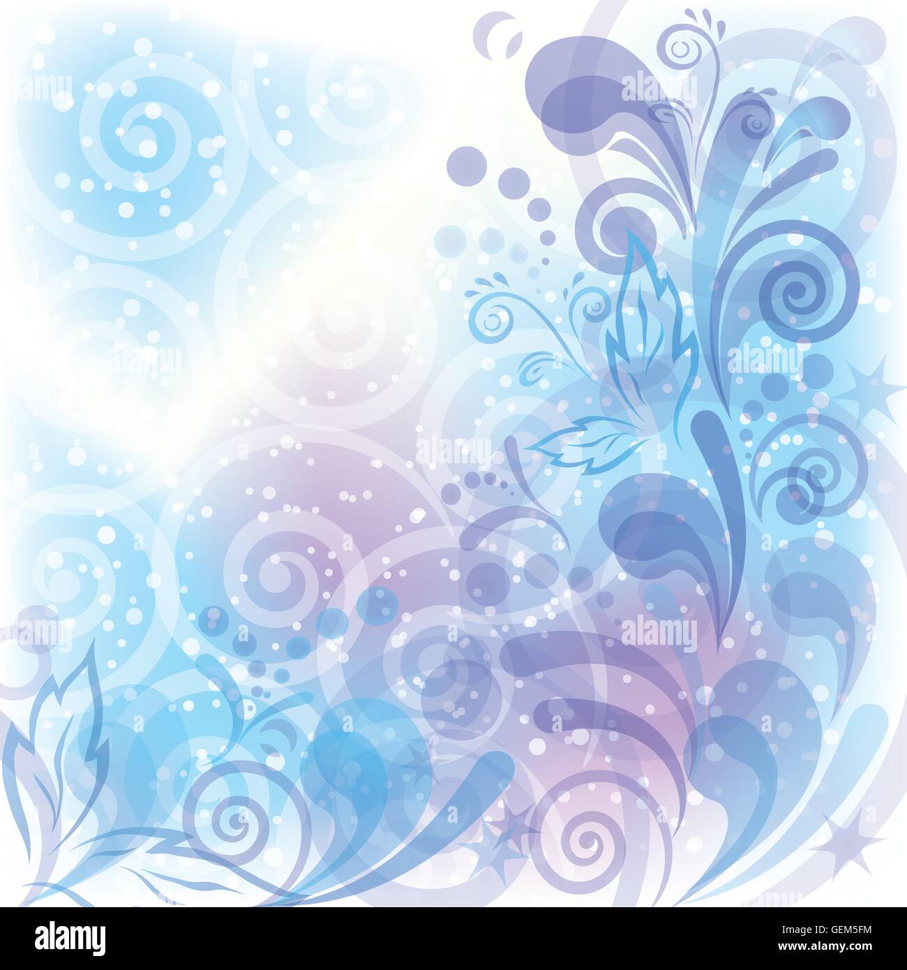 Fantasy christmas blue white Stock Vector Images - Alamy