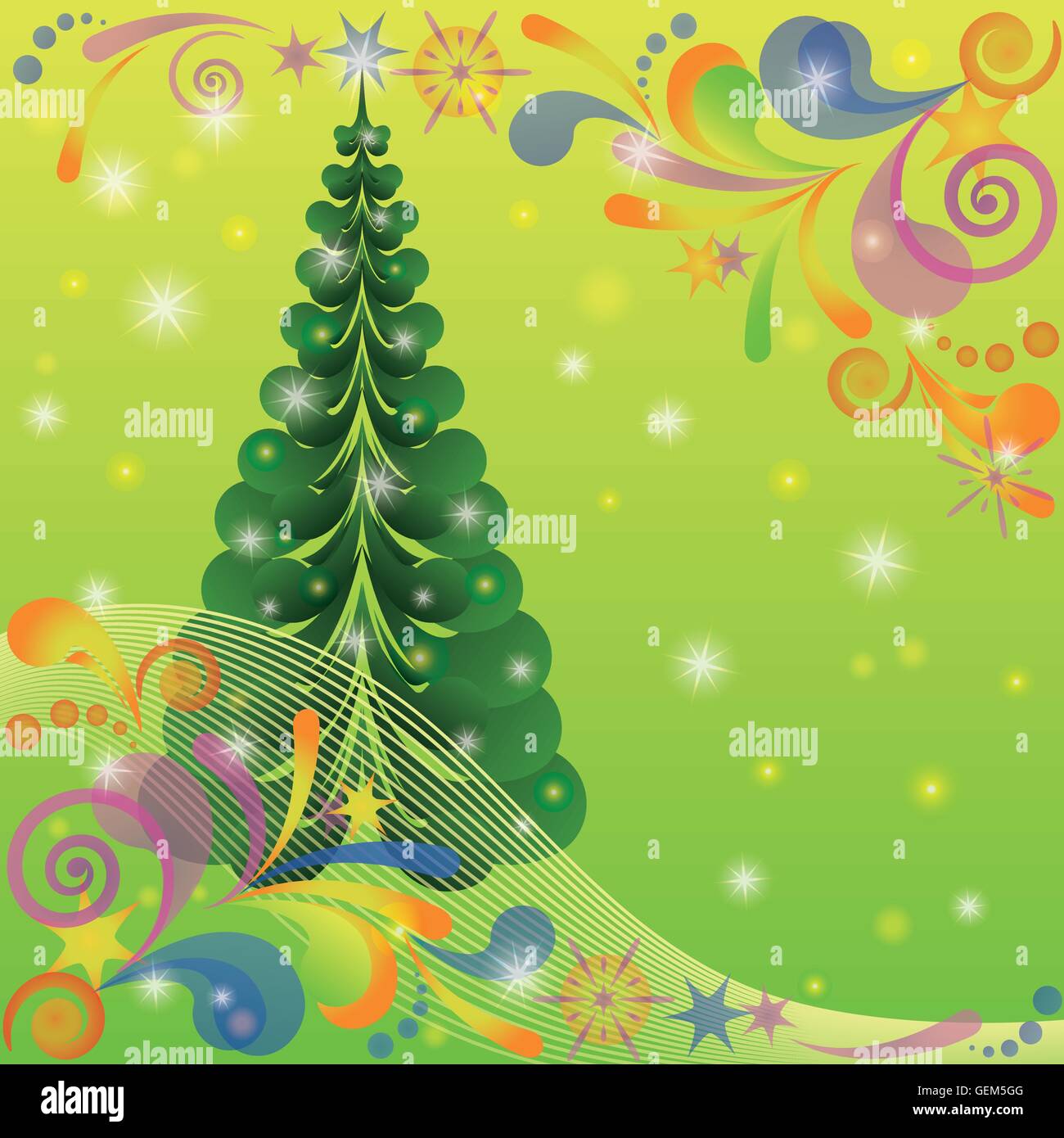 Christmas background with fir tree Stock Vector Image & Art - Alamy