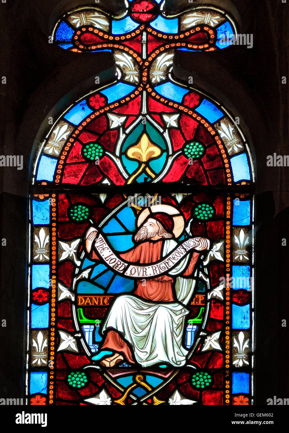 Daniel, stained glass window, Old Hunstanton, by Frederick Preedy, 1862 ...