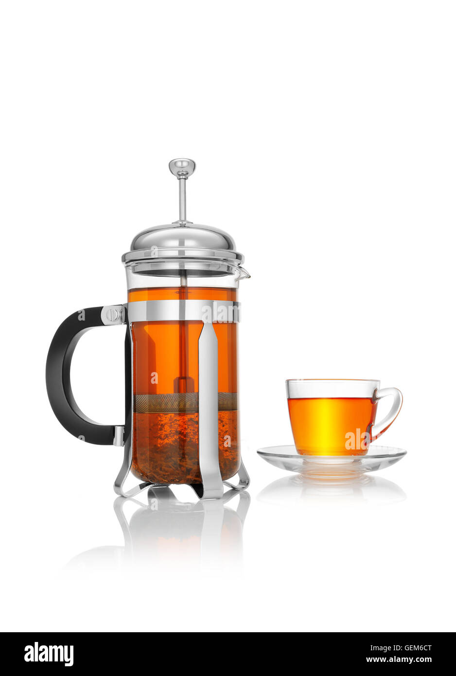 Herbal tea in french press hi-res stock photography and images - Alamy