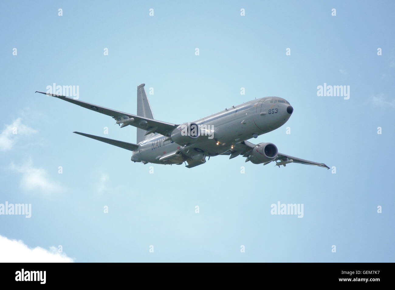 US Navy Boeing P-8A Poseidon (737-8FV) 168853 displayed at Farnborough ...