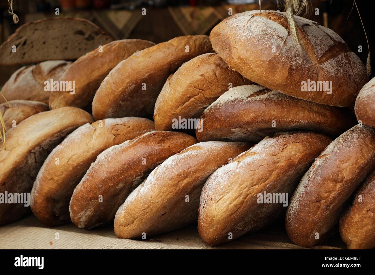 loaves of bread Stock Photo - Alamy