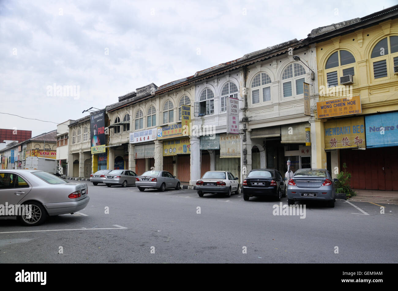 Shophouses in Downtown Ipoh, Malaysia Stock Photo - Alamy