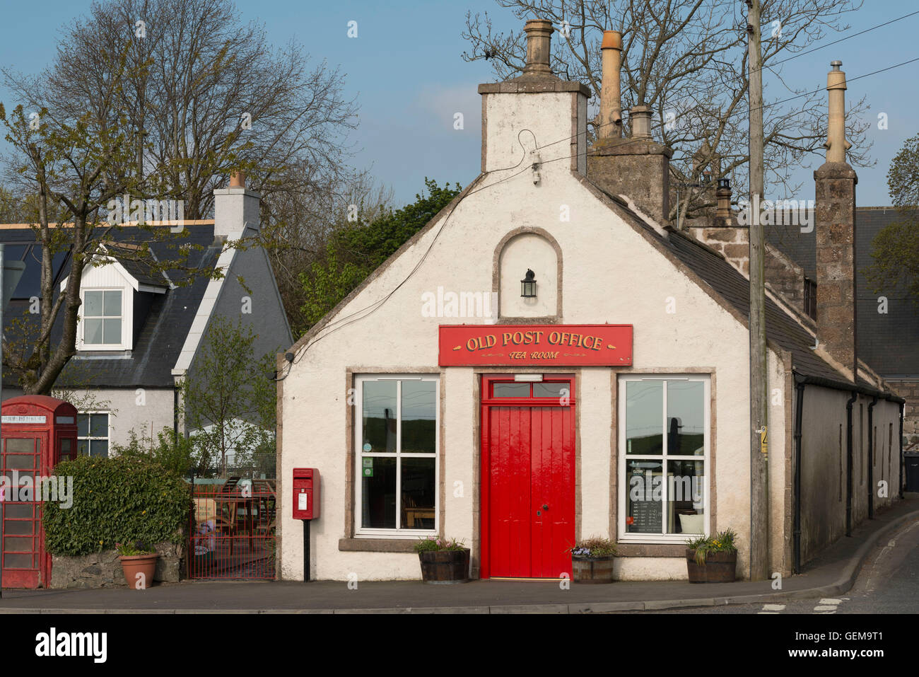 The Old Post Office Tearoom, Chapel of Garioch Stock Photo - Alamy