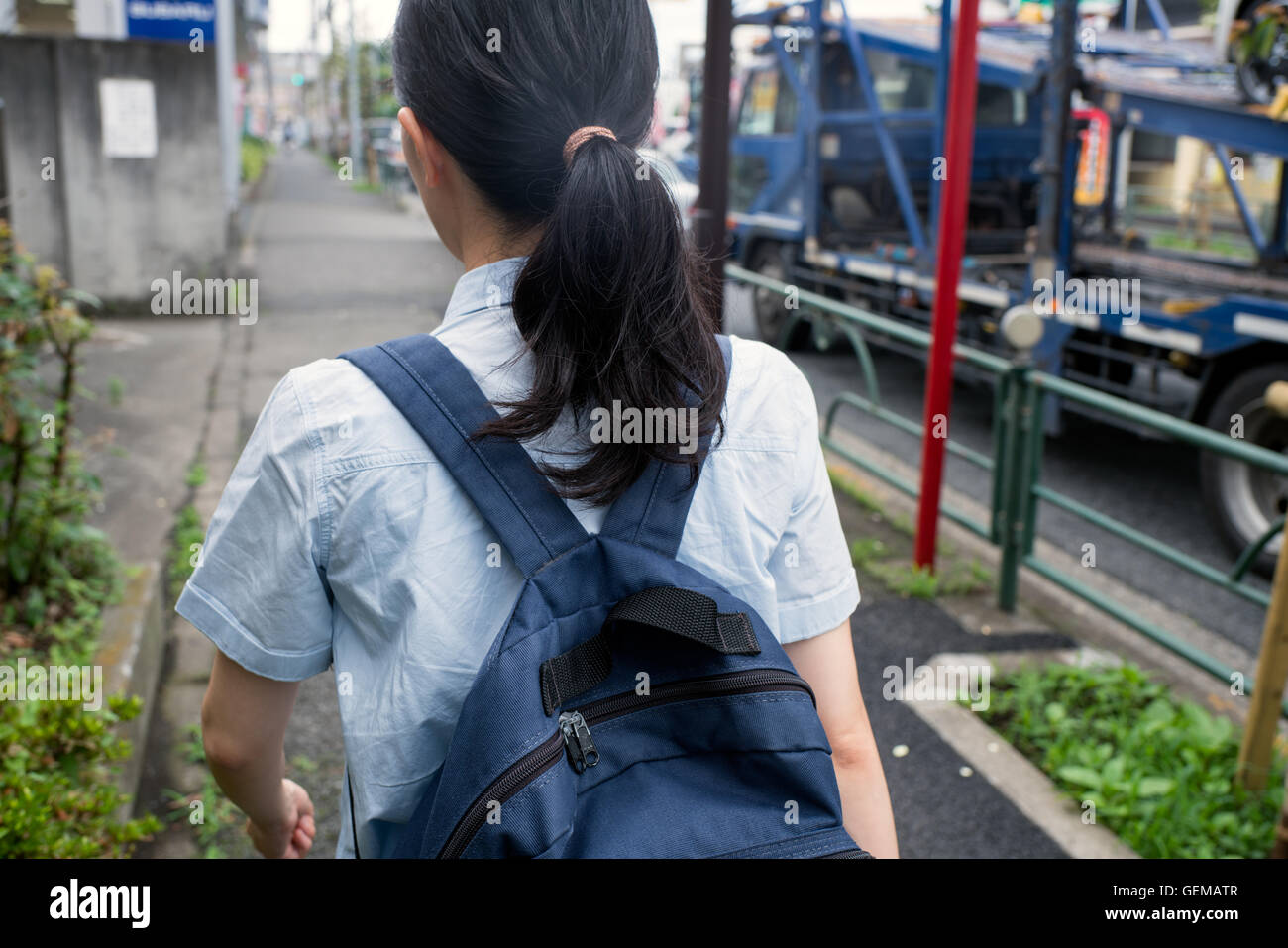 Female japanese commuting hi-res stock photography and images - Alamy