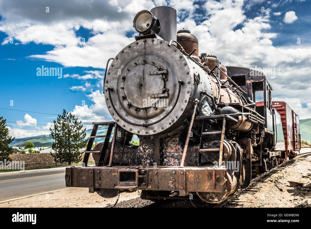 Vintage railroad steam engine hi-res stock photography and images - Alamy