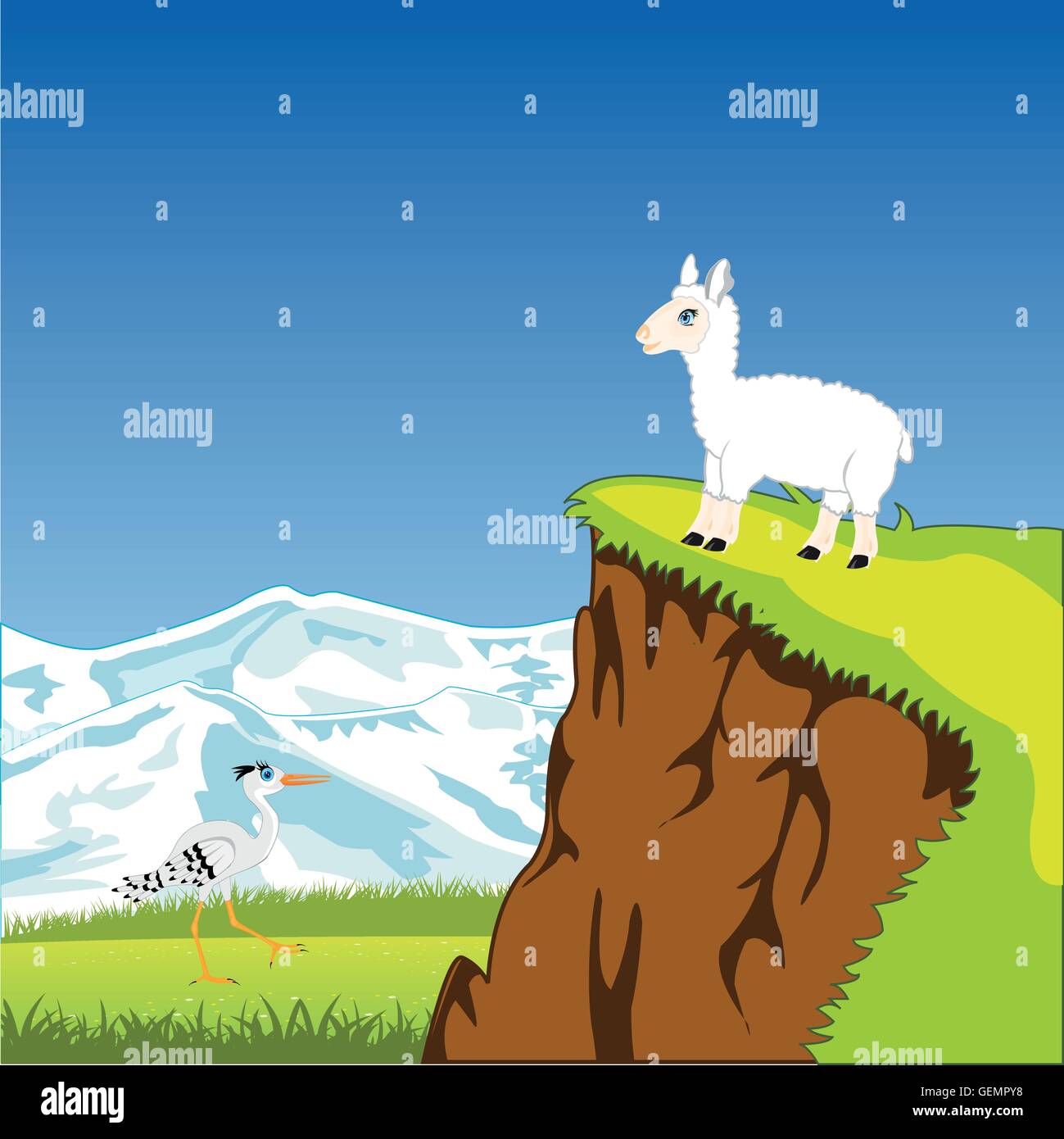 Mountain ledge Stock Vector Images - Alamy