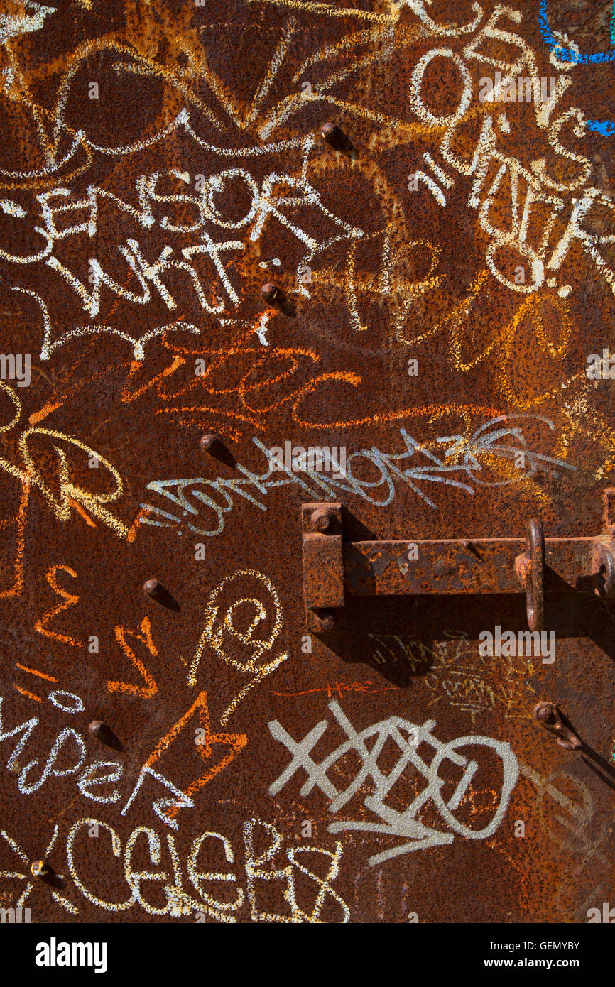 Battery Boutelle graffiti, Golden Gate National Recreation Area, San ...