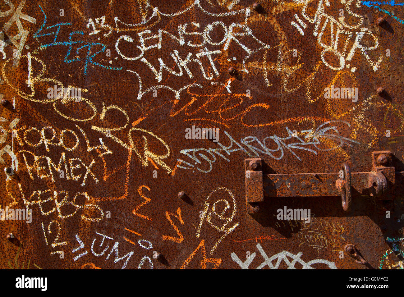 Battery Boutelle graffiti, Golden Gate National Recreation Area, San ...
