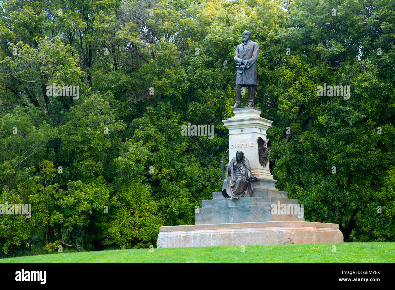 Garfield statue, Golden Gate Park, San Francisco, California Stock ...