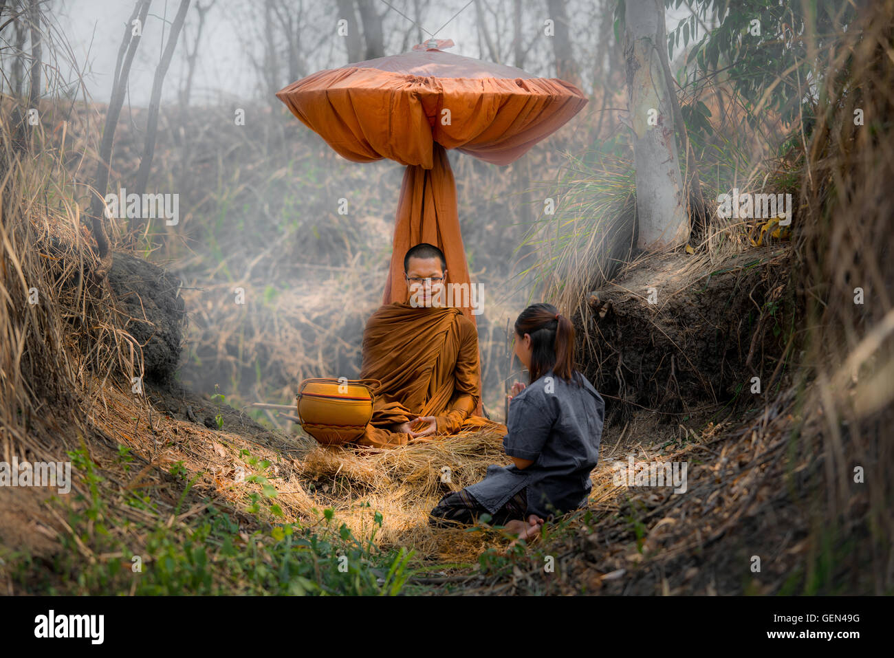 Sacred and peaceful worship and meditation hi-res stock photography and ...