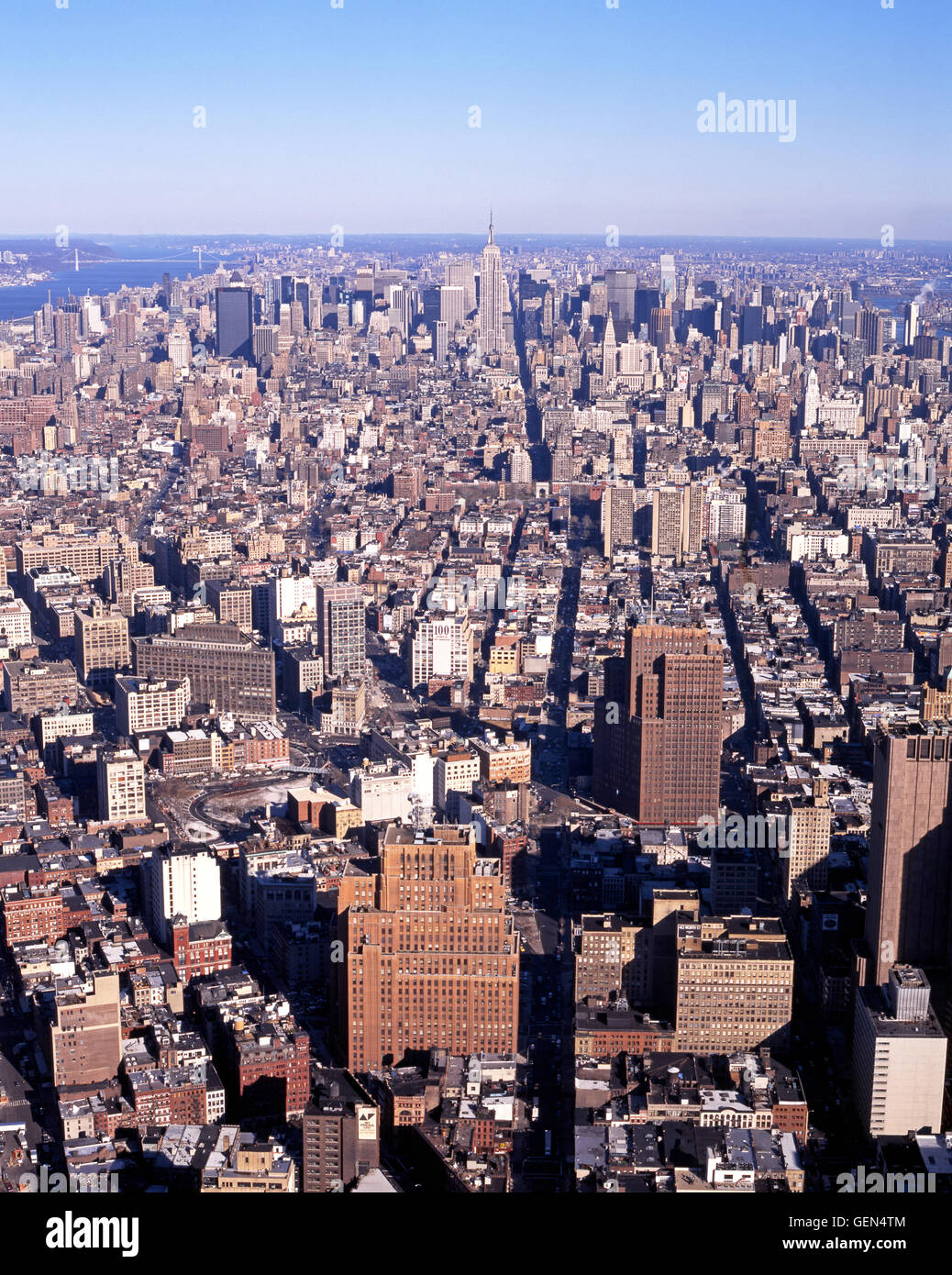 Aerial view of mid town Manhattan, New York, USA Stock Photo - Alamy
